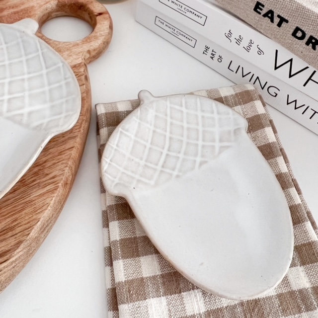Ceramic acorn dishes - 2 sizes - Perfectly Lovely Interiors