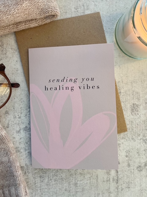 Sending you healing vibes - Greeting card - Perfectly Lovely Interiors