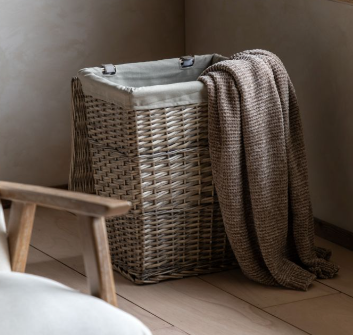 Lidded laundry basket - Perfectly Lovely Interiors