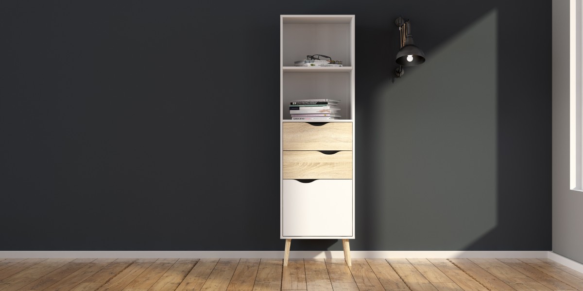 Scandi bookcase with low doors - Perfectly Lovely Interiors