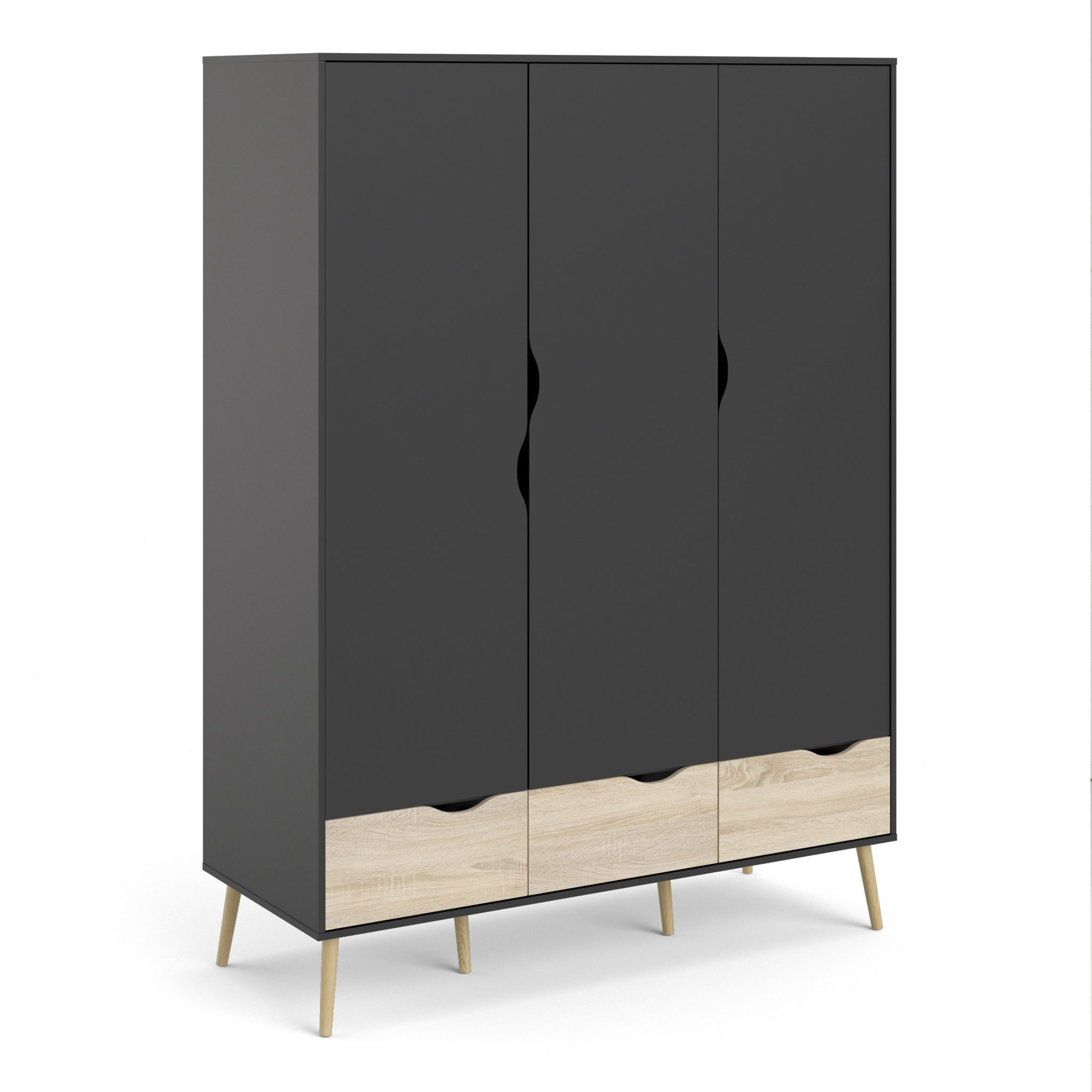 Nordic TV Unit - White & Oak - Perfectly Lovely Interiors
