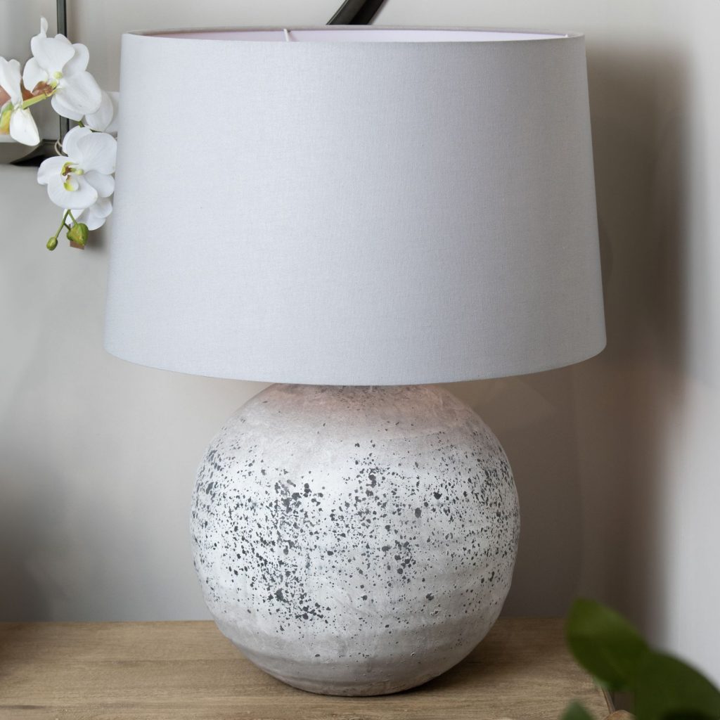 Stunning large ribbed glass lamp - 2 shade options - Perfectly Lovely ...